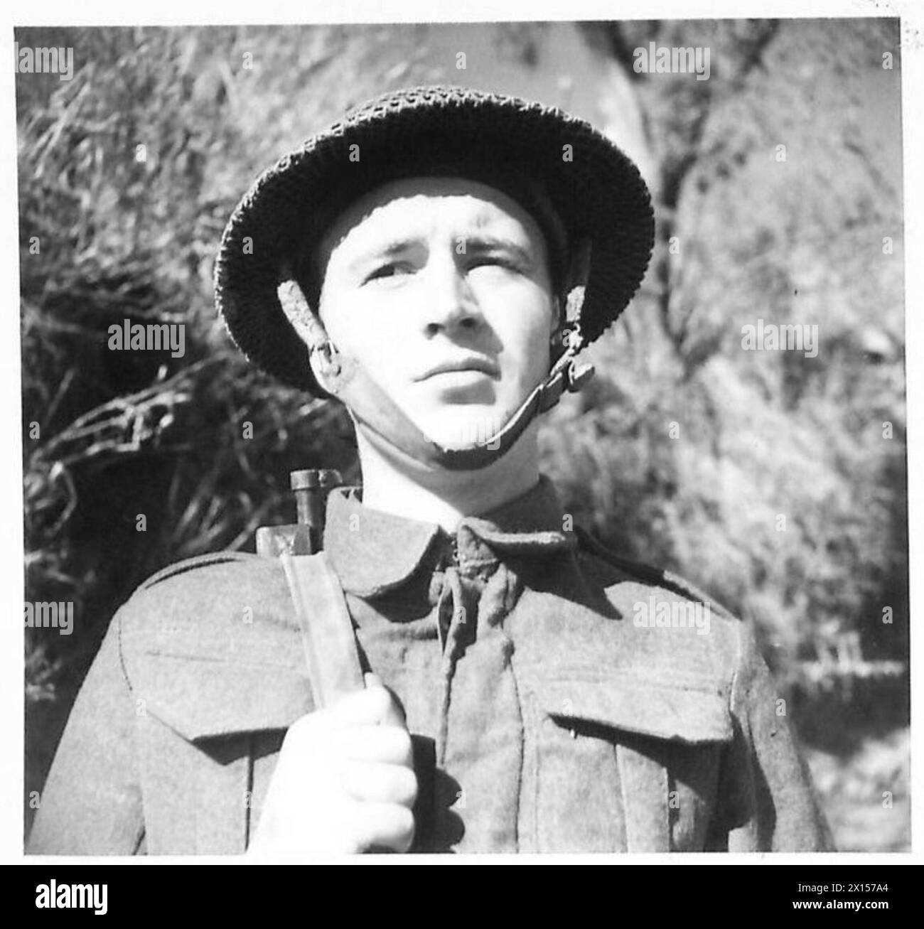 Private A.J. Nelstead of the Saskatoon Light Infantry is shown in ...