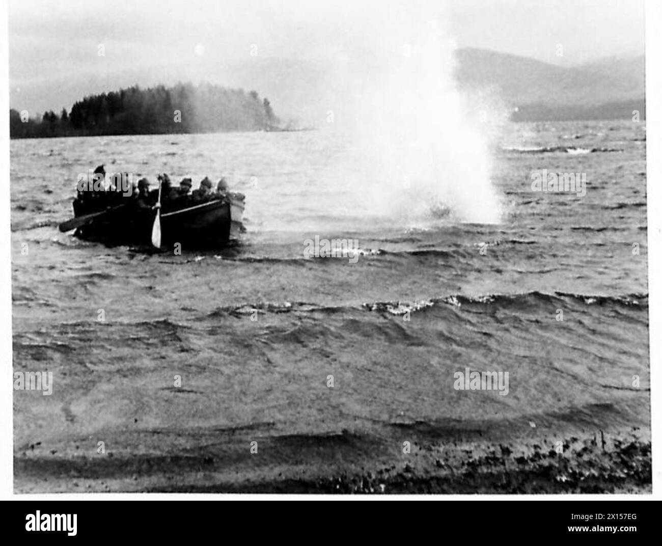 NEWSPAPER CORRESPONDENTS SEE COMMANDOS IN TRAINING - An opposed landing ...