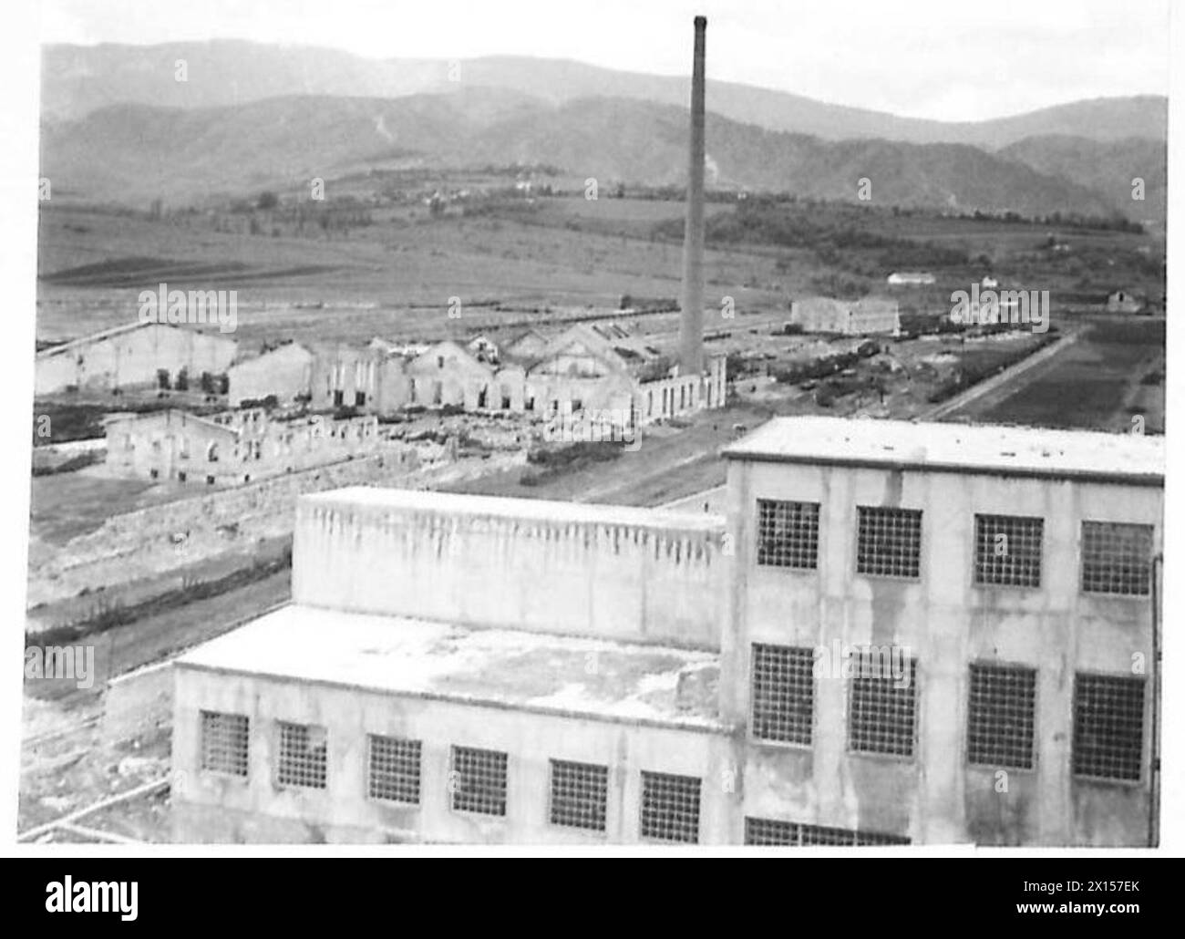A celluloid factory in Drvar, employing 3,000 people before the war ...