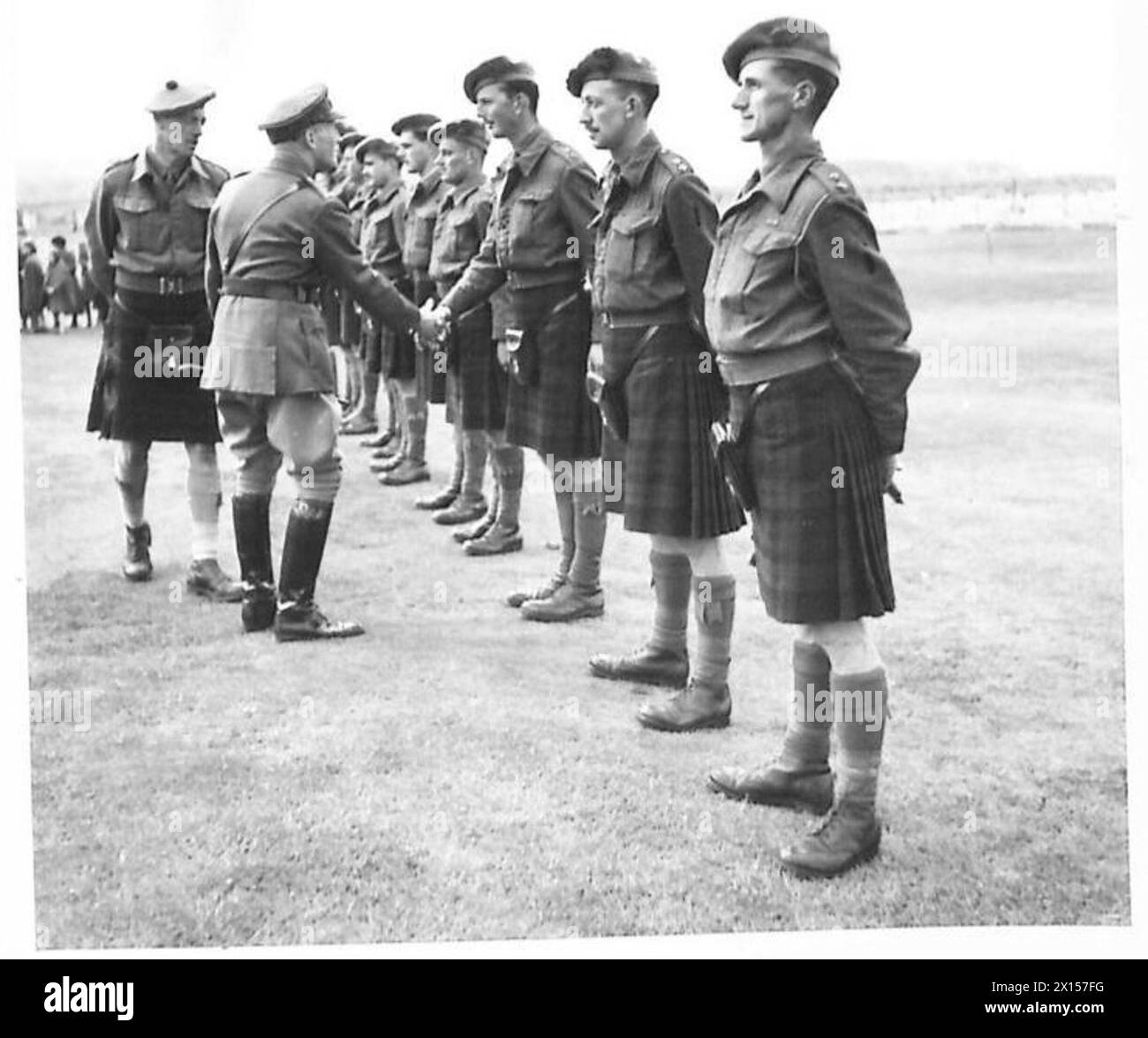 GOC-IN-C SCOTTISH COMMAND INSPECTS A BATTALION OF THE BLACK WATCH - Lt ...