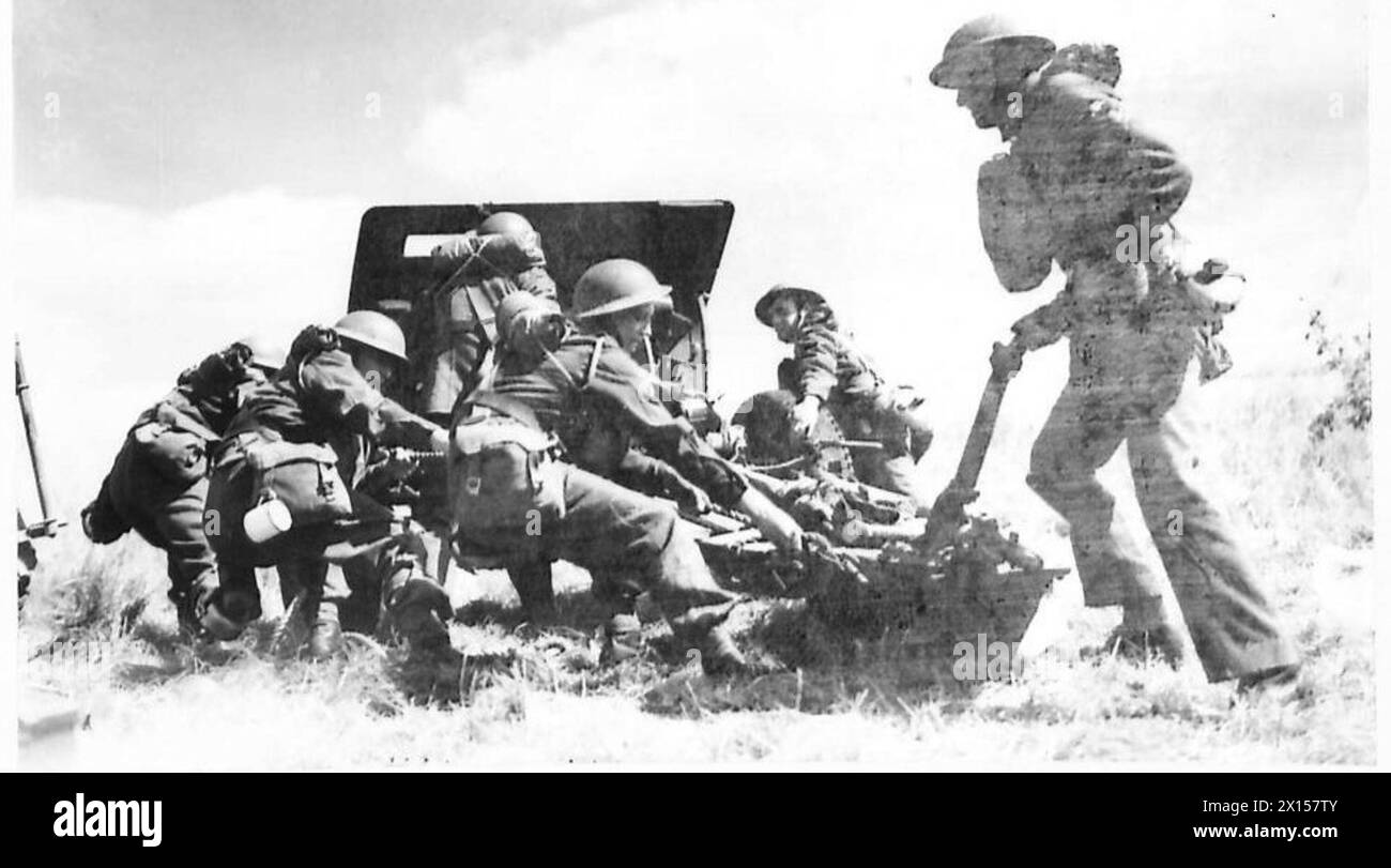 A FIELD REGIMENT IN TRAINING - Ranging the gun , British Army Stock ...
