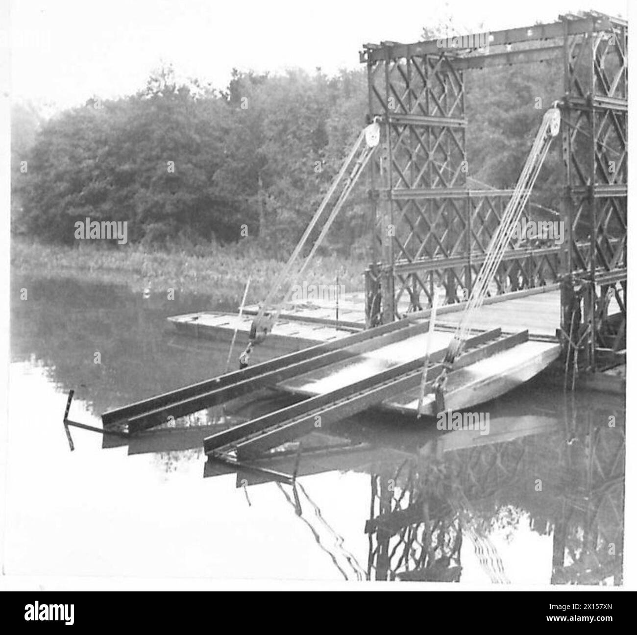 SECRET MATERIAL - Various angles of the bridge British Army Stock Photo ...