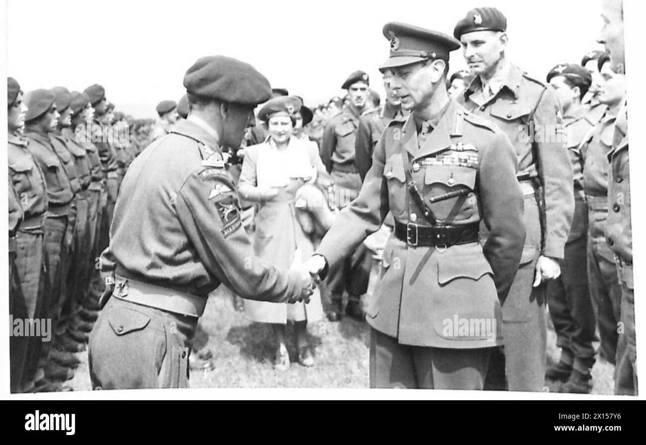 The King, Queen, and Princess Elizabeth meet Rev. J.O. Jenkins, an ...