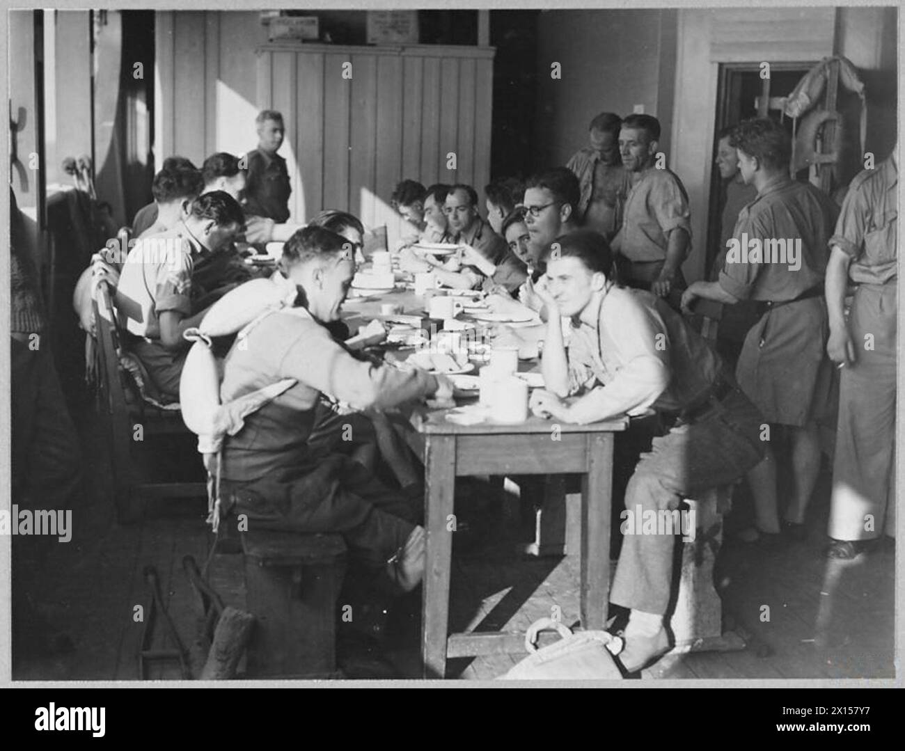 ON BOARD A BRITISH TROOPSHIP : - 11263 Picture (issued 1943) shows - At ...