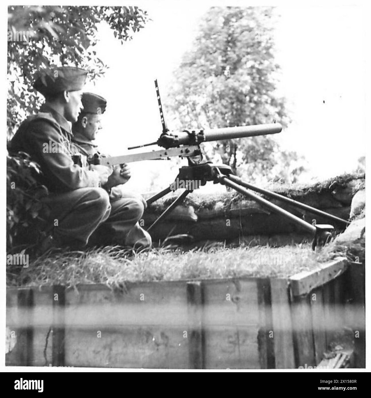 Home Guards operate a Northover projector during civil defence and ...
