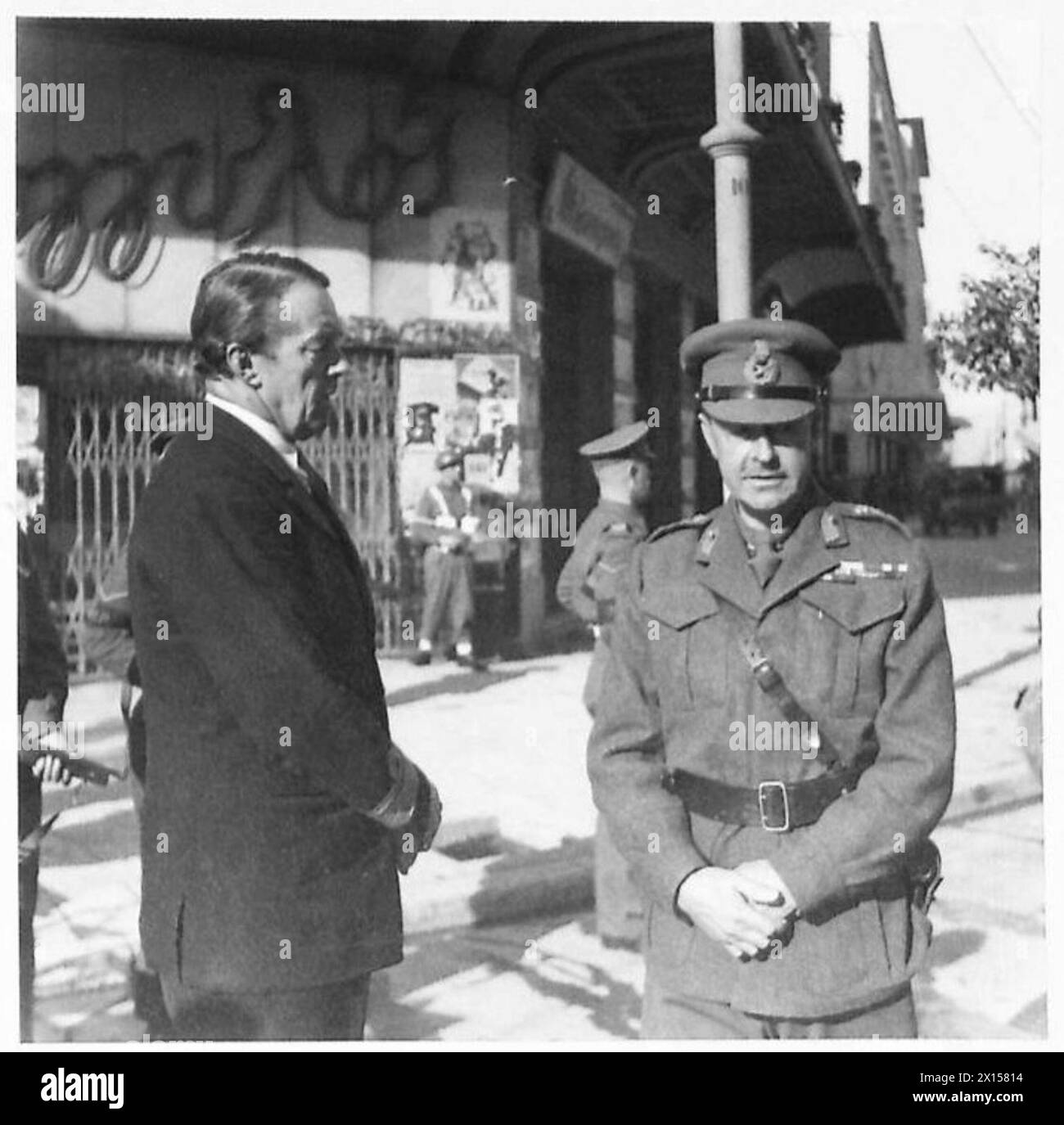 FIELD MARSHAL ALEXANDER IN ATHENS - Field Marshal Alexander charting ...