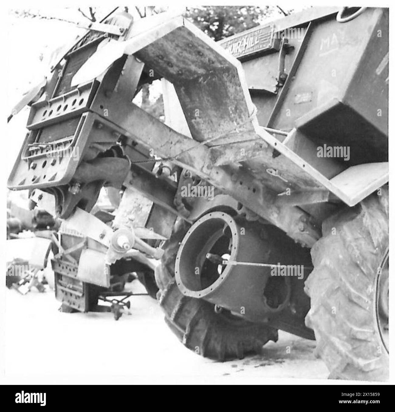 DAMAGED MACHINERY AND VEHICLES - A series of photographs taken at Long ...
