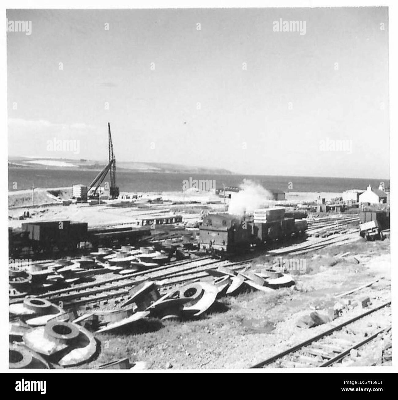 Construction port facility takes hi-res stock photography and images ...