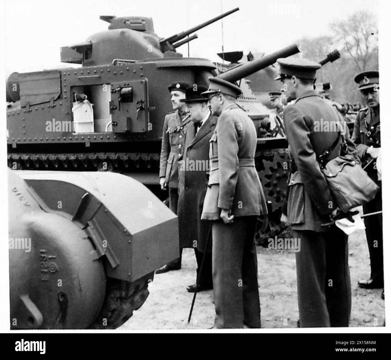MR. CHURCHILL SEES AMERICAN "GENERAL SHERMAN" TANKS - Mr. Churchill and ...
