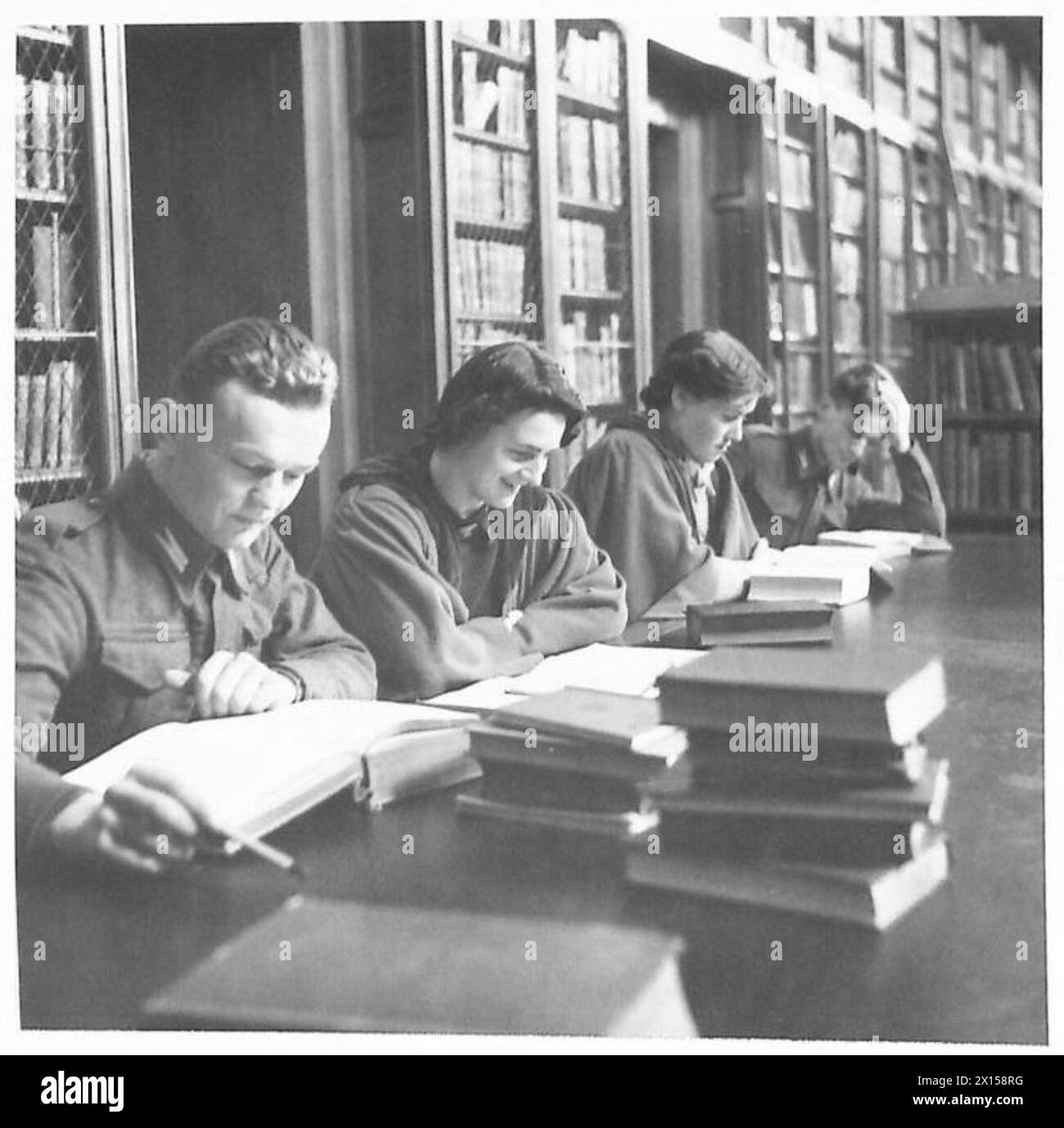 Library management team Cut Out Stock Images & Pictures - Alamy