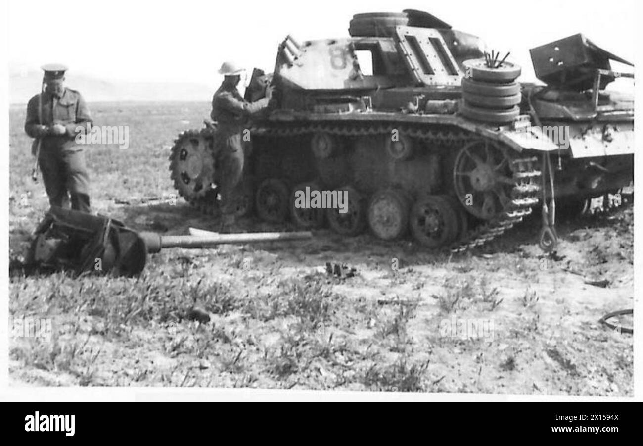 German tank shown destroyed hi-res stock photography and images - Alamy