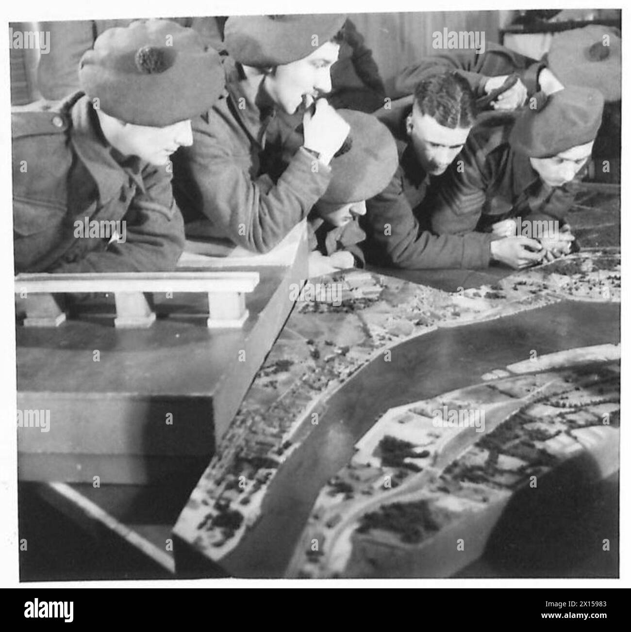 SECTION "B" : ACTUAL OPERATION - A model of the objective is on view to ...