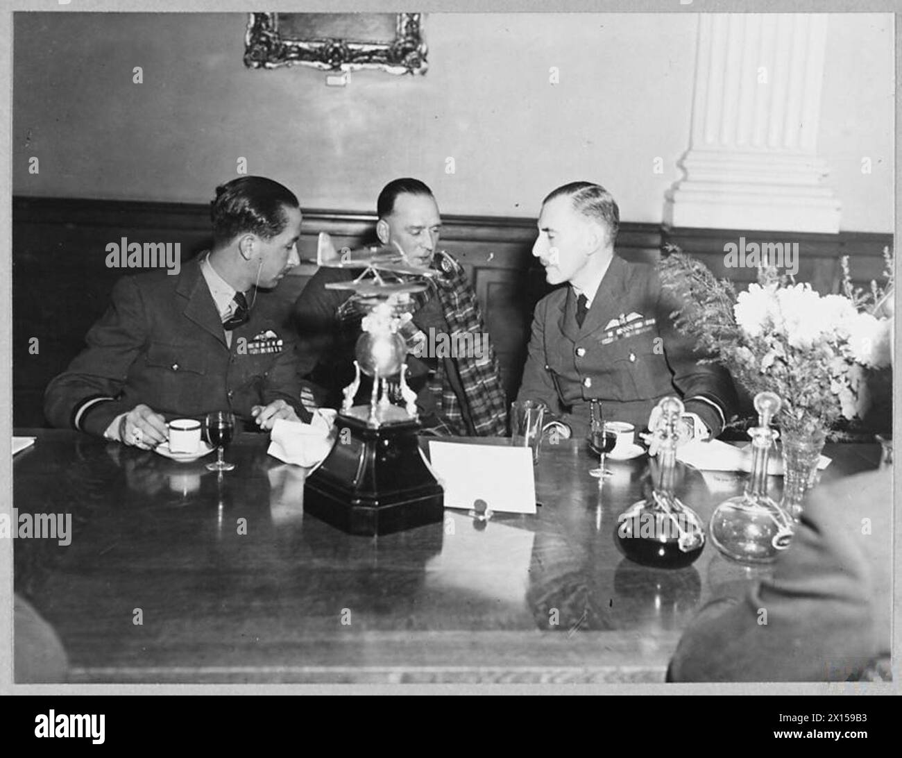 During a visit to RAF College Cranwell in 1943, the Regent of Iraq and ...
