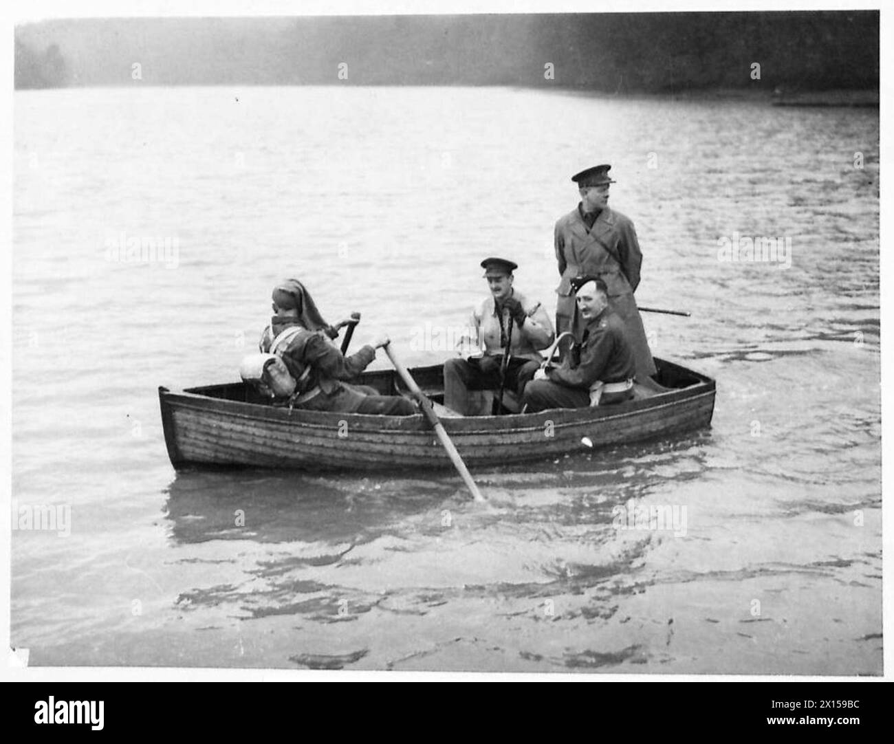 LORD GORT IN THE SOUTHERN COMMAND - Lord Gort being rowed across a ...