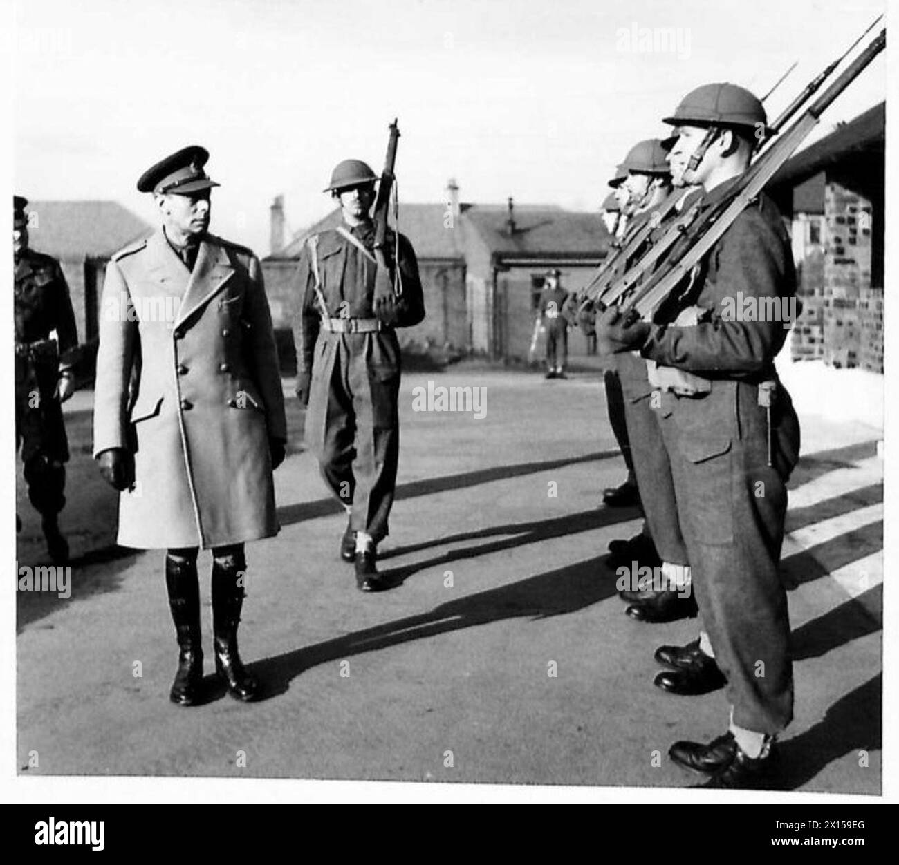 H.M. THE KING VISITS TROOPS IN SCOTLAND - The guard from a battalion of ...