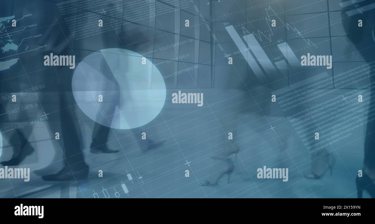 Animation graphs data over legs hi-res stock photography and images - Alamy