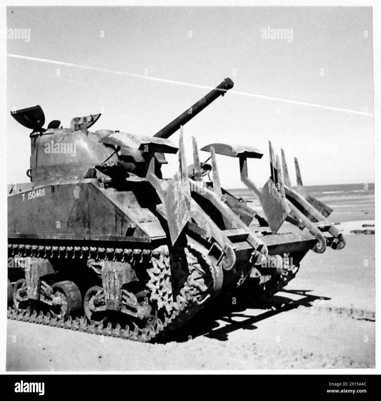 SPECIAL ASSIGNMENT FOR 79TH ARMOURED DIVISION - Plough in travelling position [side view ...