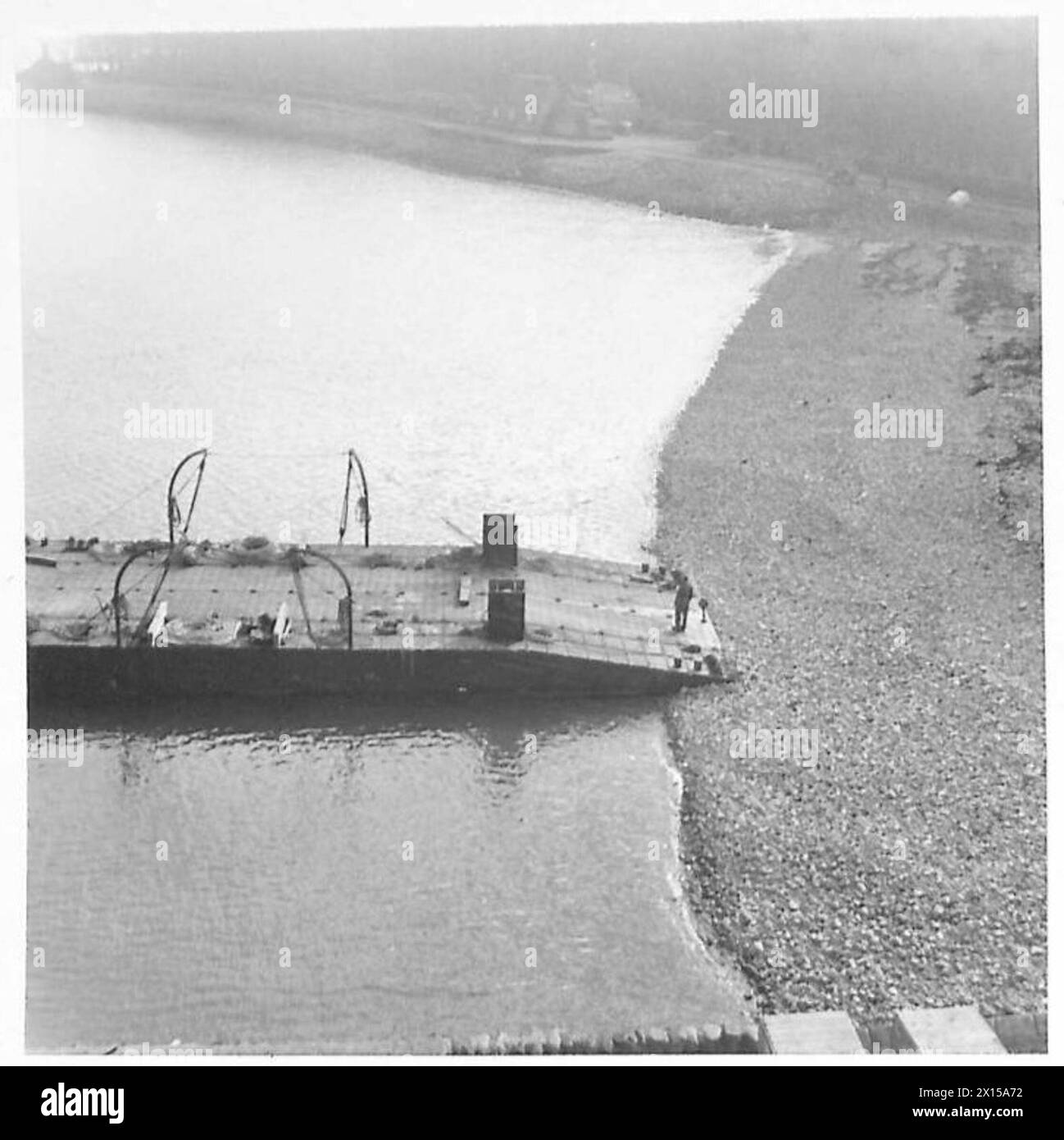 SPECIAL FOR TN. 5 - Landing of shore float ramp showing various ...