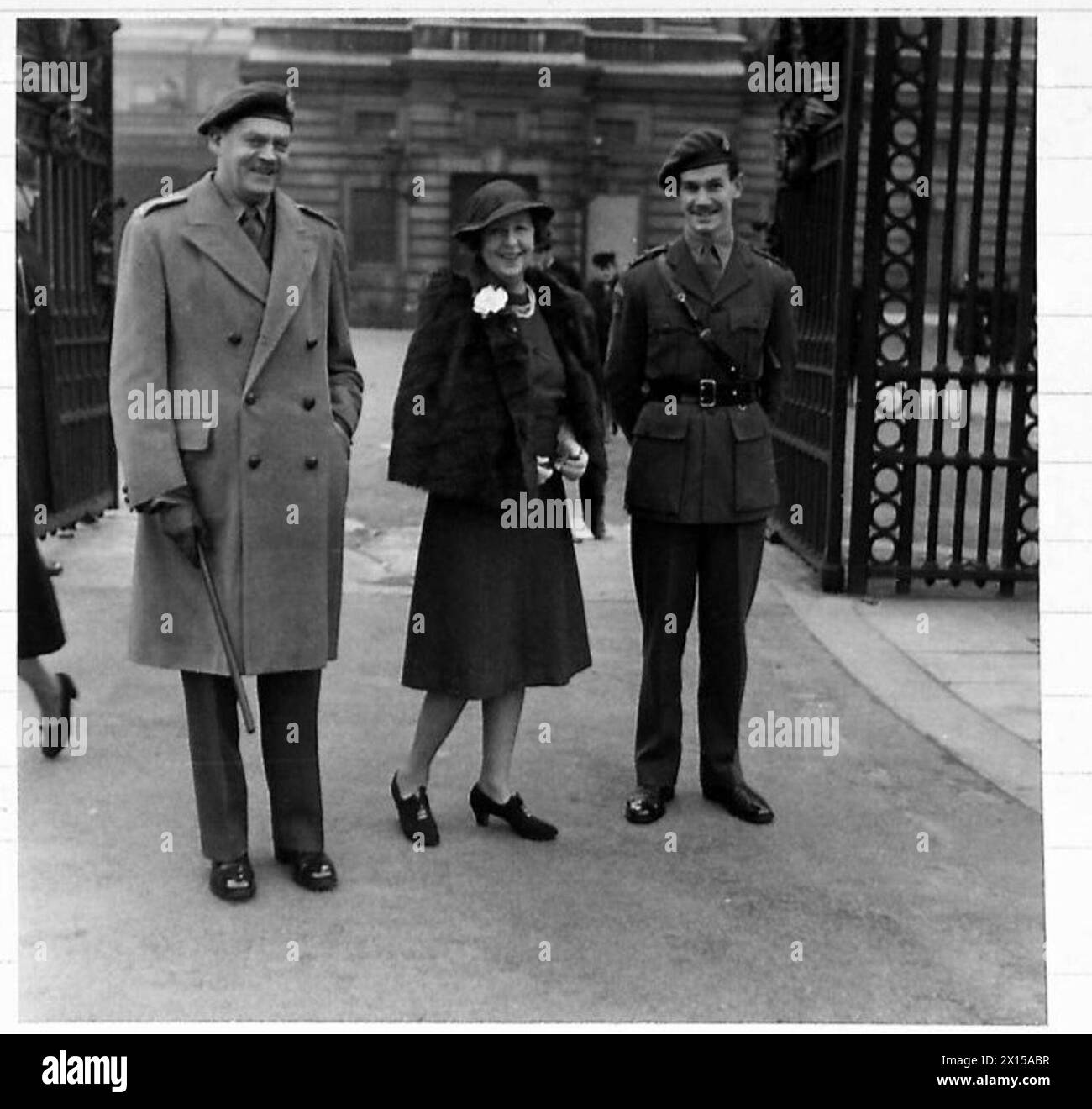INVESTITURE AT BUCKINGHAM PALACE - Major General R. Gale, DSO.,OBE.,MC., who commanded the 6th ...