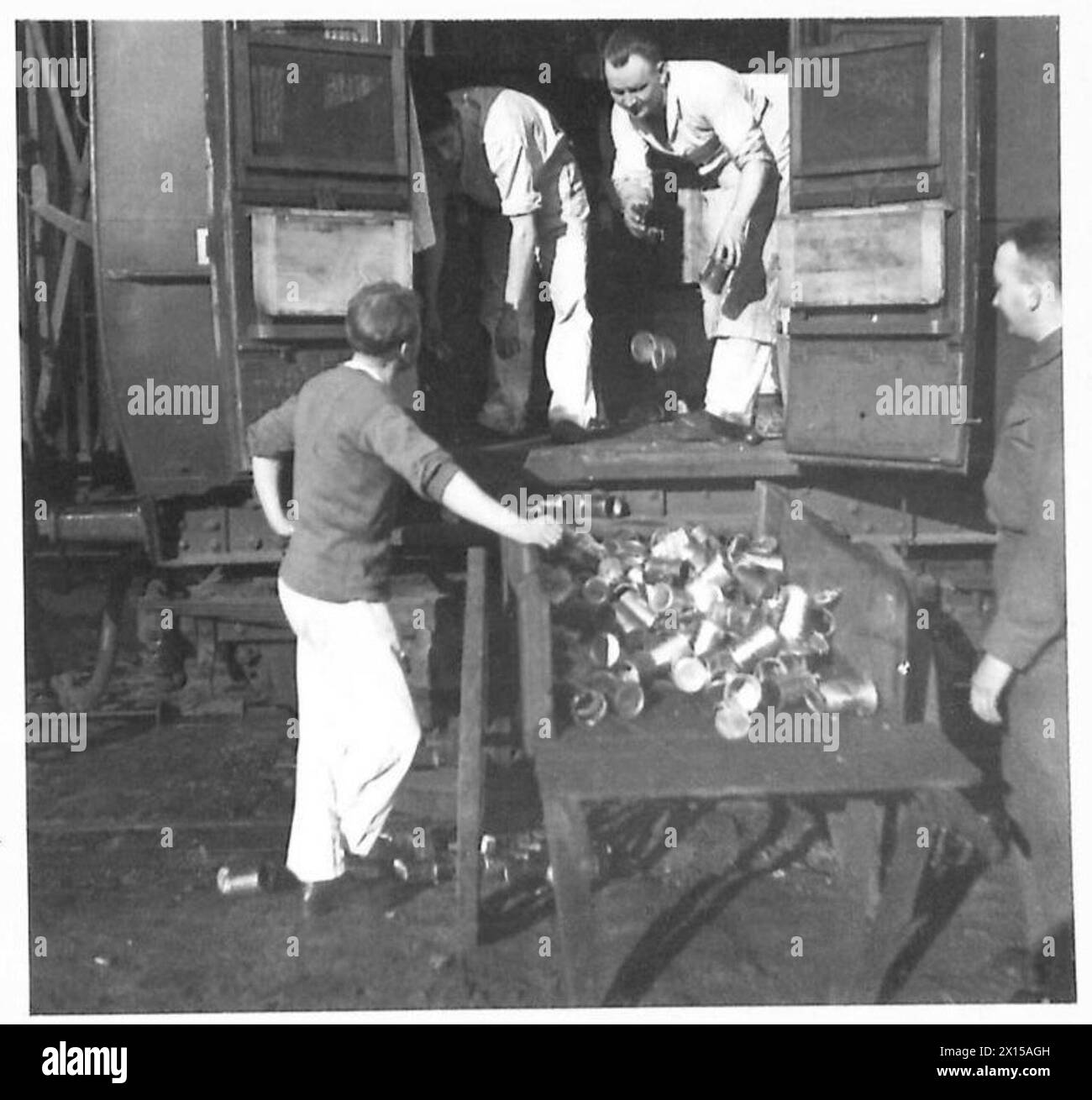 HOSPITAL TRAIN - Cpl Sutton and his staff clean up the kitchen before ...