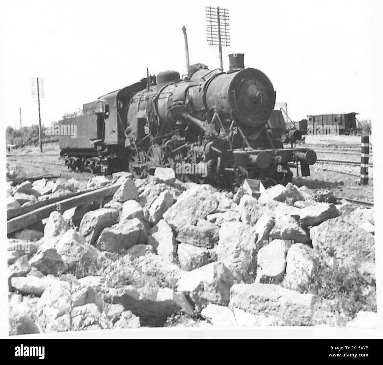 Railway siding railway siding Black and White Stock Photos & Images - Alamy