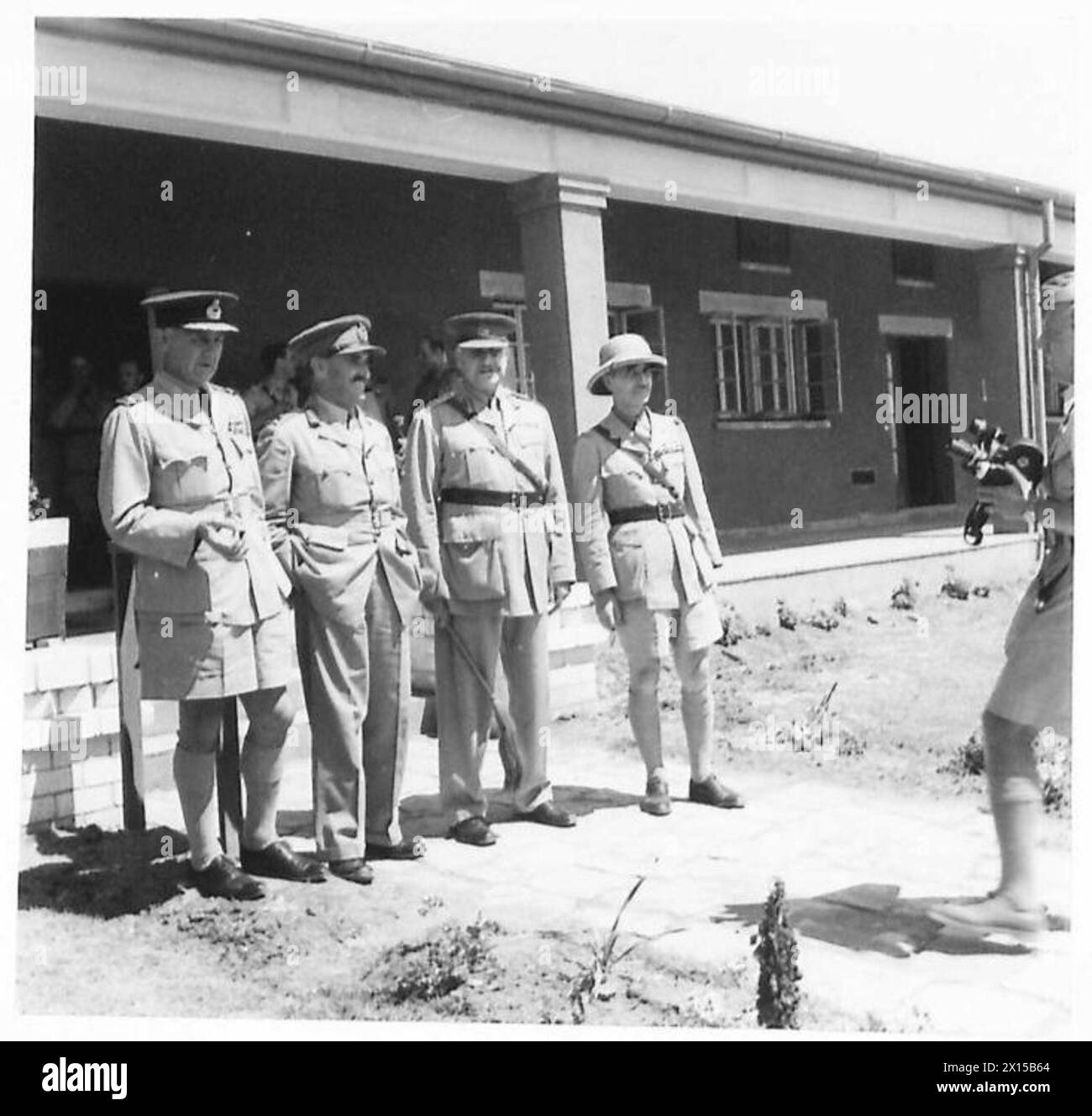 VICHY REPRESENTATIVES SIGN THE BRITISH PEACE CONVENTION - A group taken ...