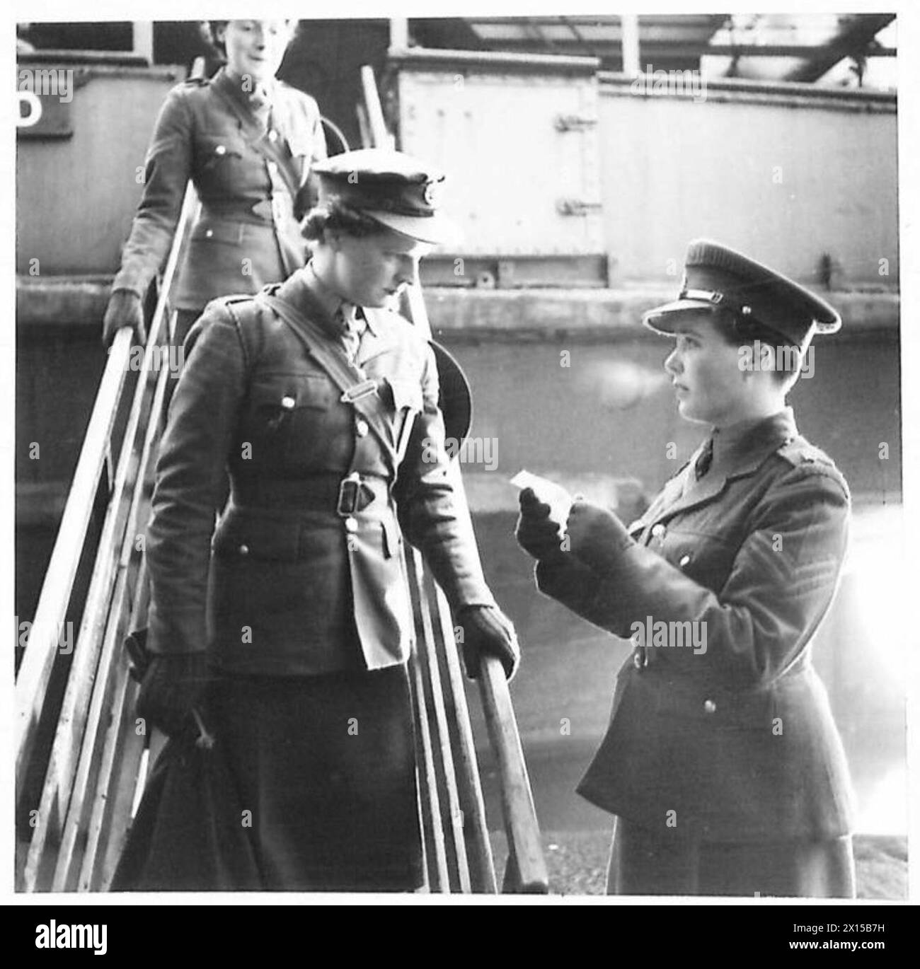 Personnel disembark Cut Out Stock Images & Pictures - Alamy