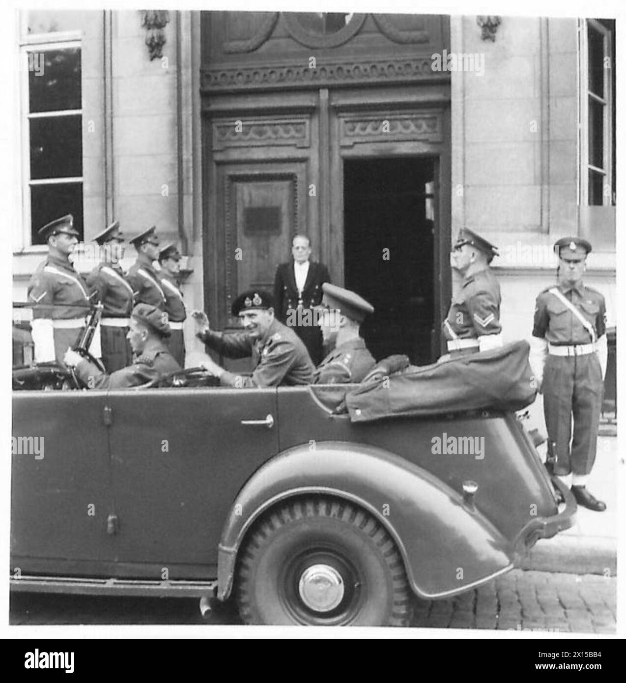 Visit field marshal montgomery Black and White Stock Photos & Images ...