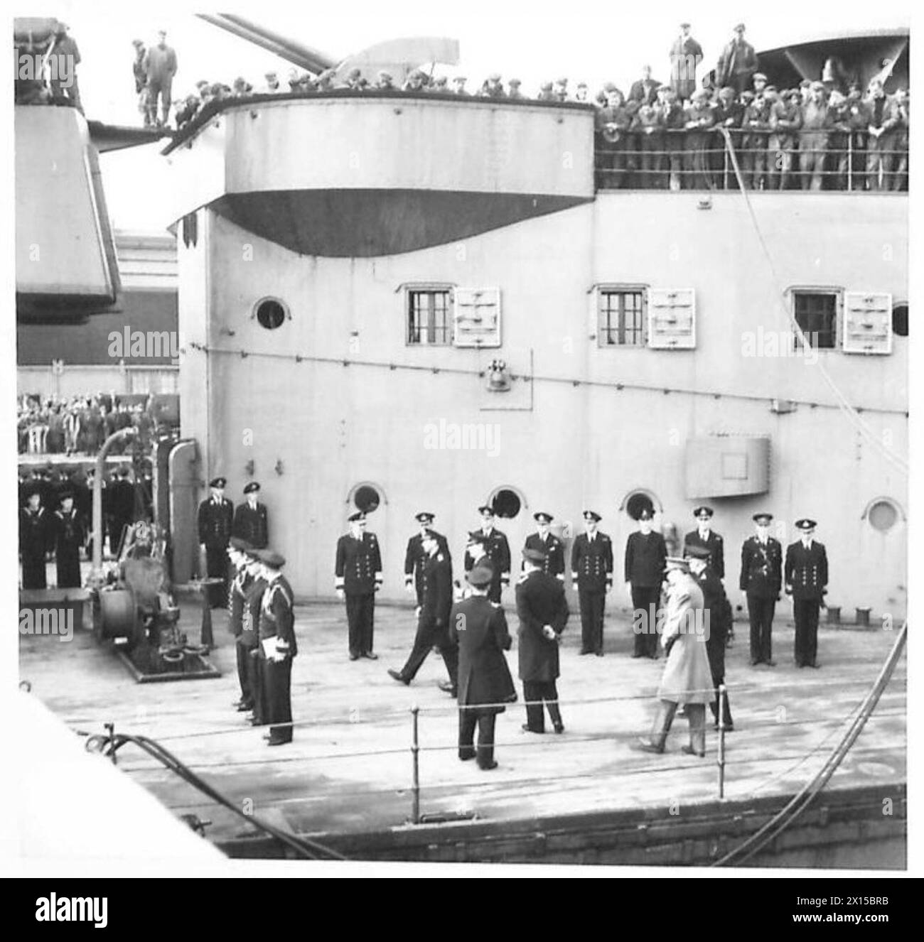 THE KING AND QUEEN IN SCOTLAND - His Majesty inspecting officers and ...