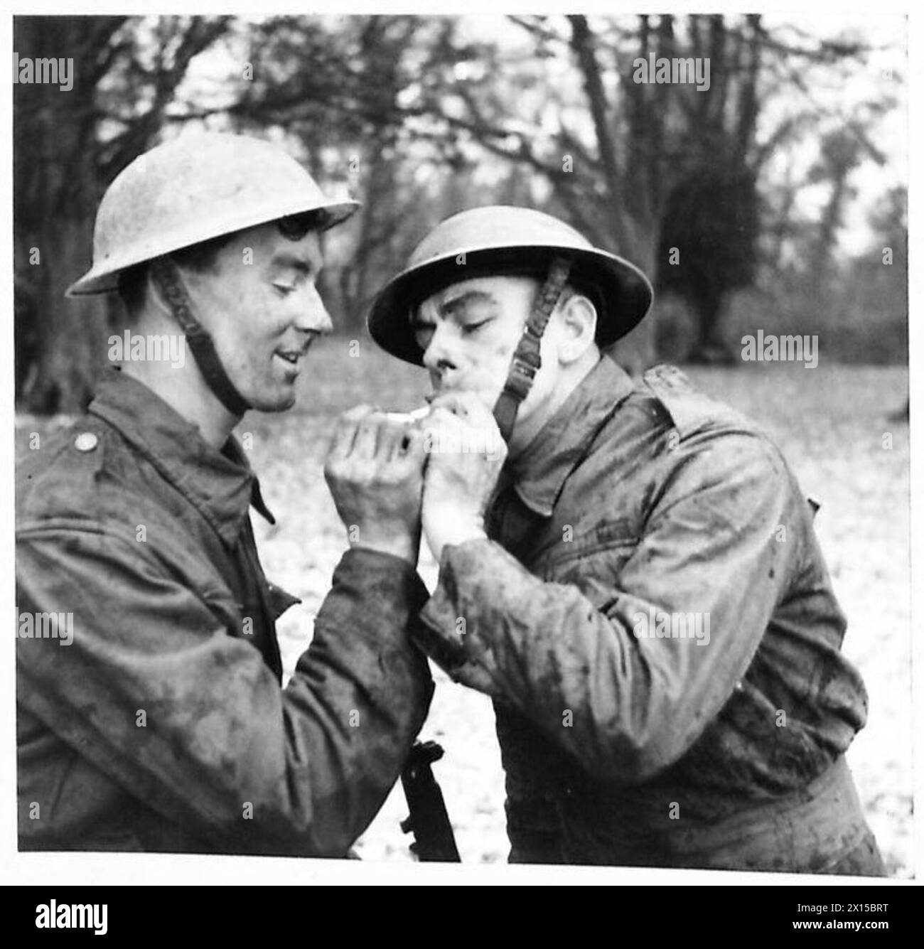 SCHOOL OF BATTLE DRILL - The end of the course - two blood-stained ...