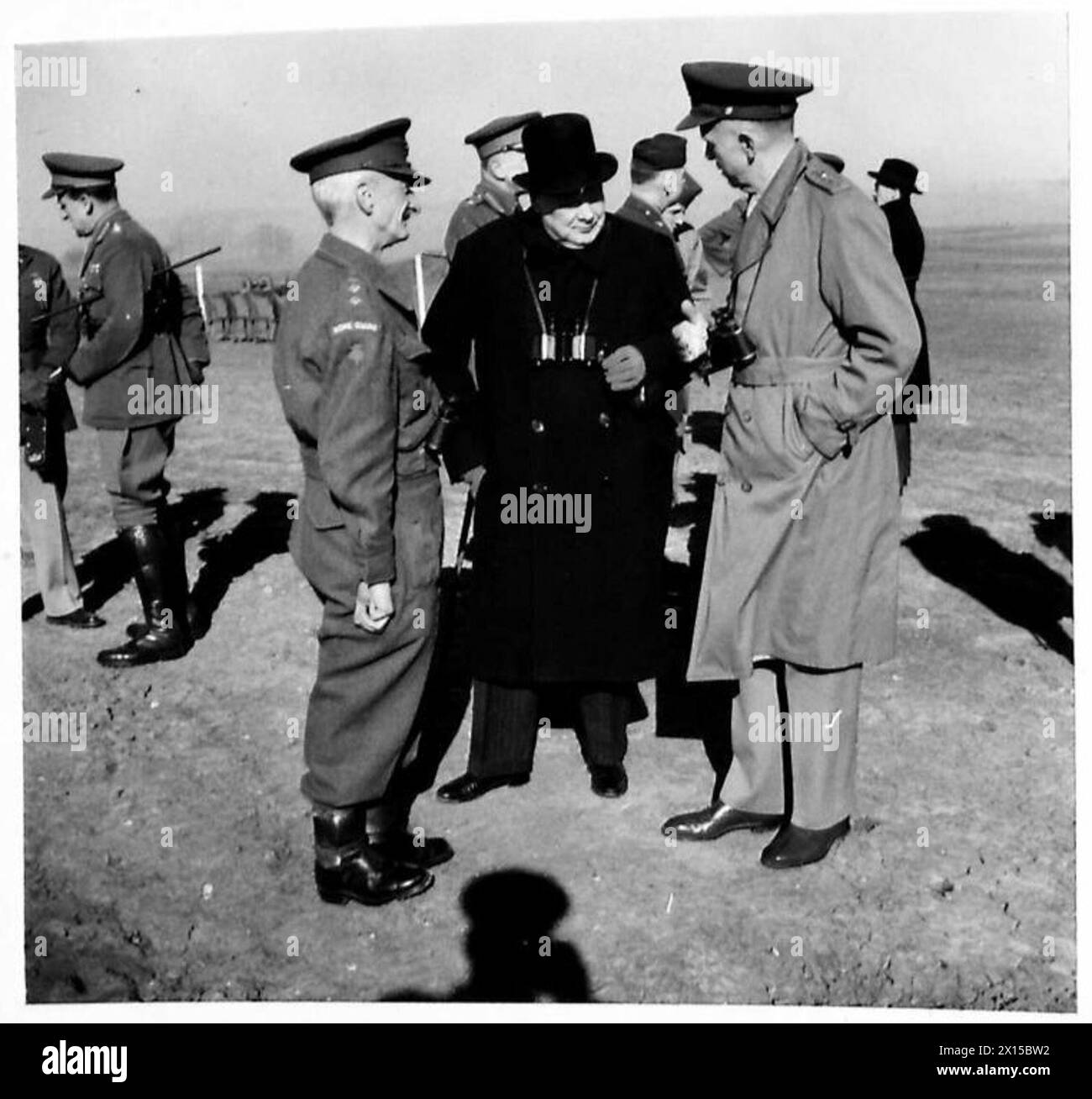 PRIME MINISTER AND GENERAL MARSHALL VISIT TROOPS - PM and Gen. Marshall ...