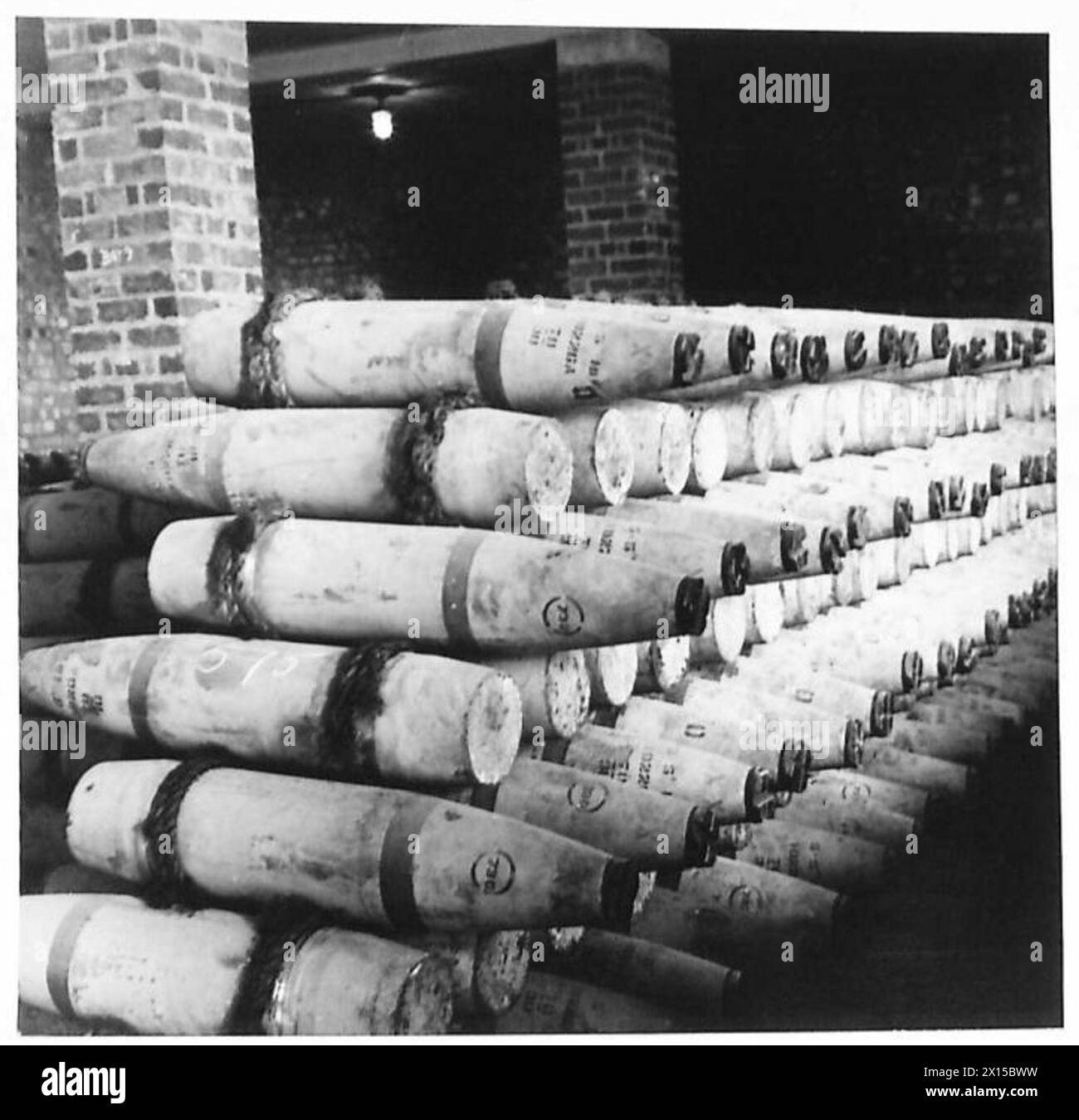 NESSCLIFFE RAOC DEPOT - Showing a shell pile (55) British Army Stock ...
