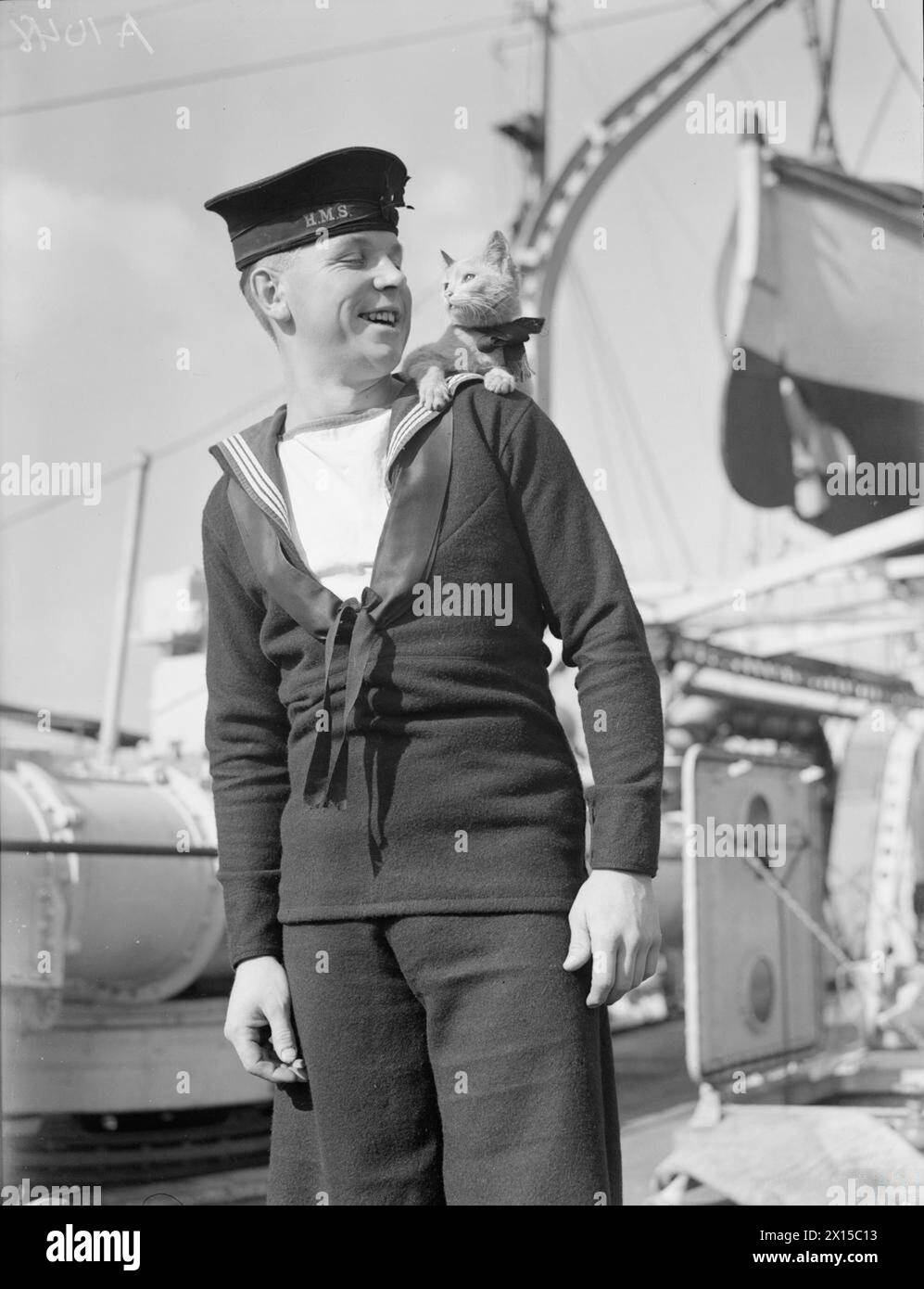 ON BOARD ONE OF THE US DESTROYERS RECENTLY TRANSFERRED TO THE ROYAL ...