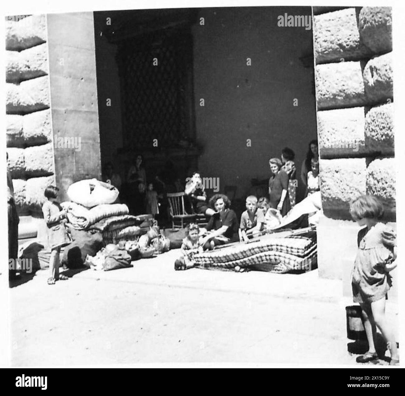 Bombed-out civilians in Florence live in makeshift homes in the ...
