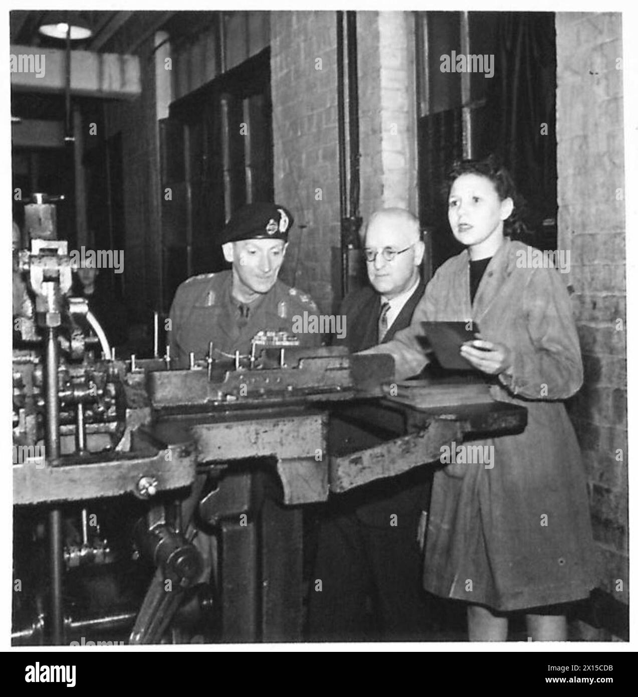 General Montgomery observes production at S.C.W.S. Works, Shieldhall ...