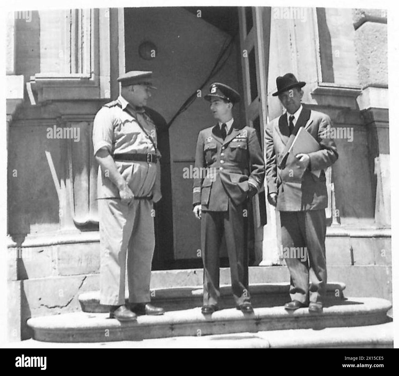 KING PETER OF JUGOSLAVIA IN ITALY - King Peter accompanied by the ...