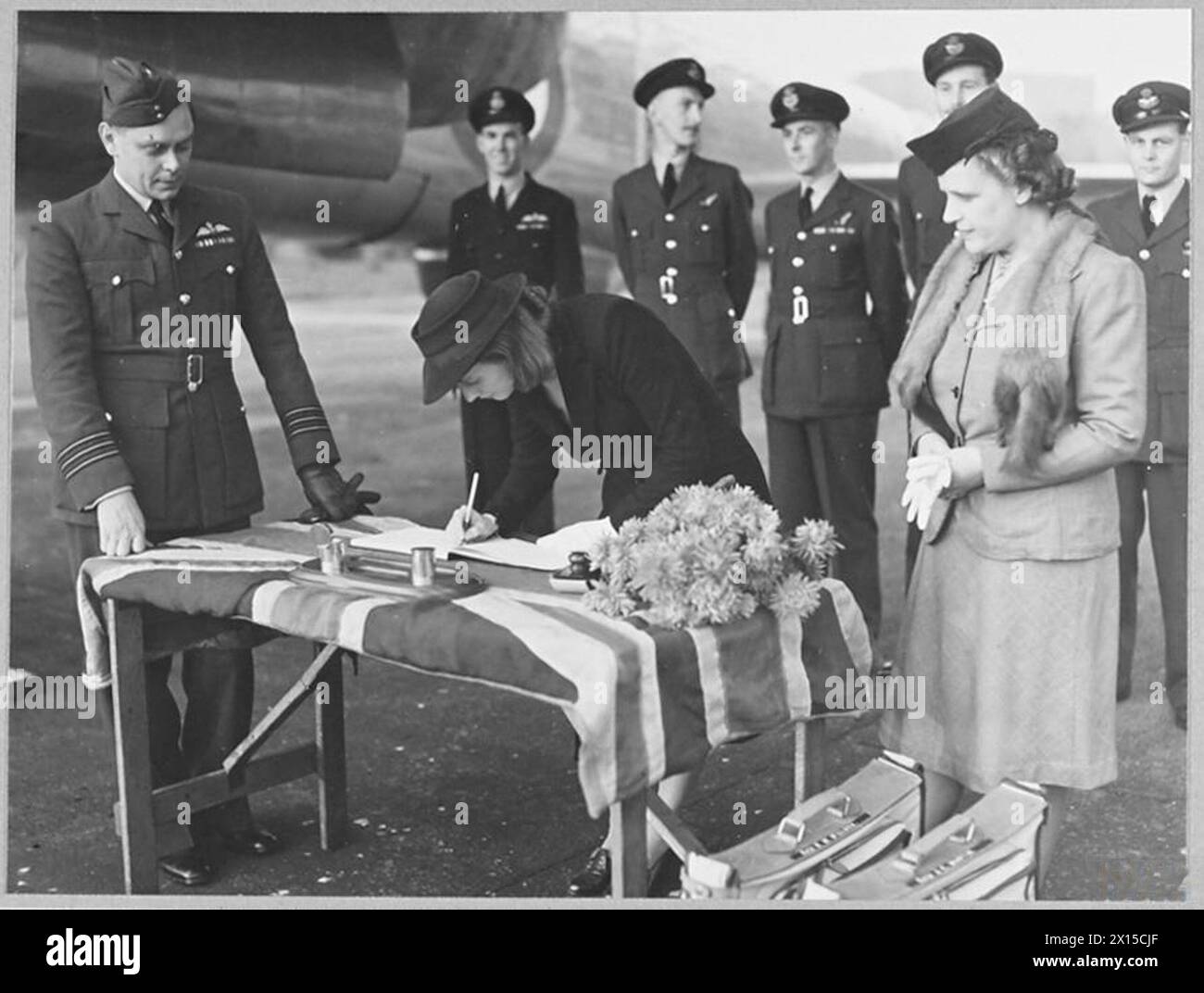 CHRISTENING A LANCASTER - Pictures taken when the R.A.F. Lancaster ...