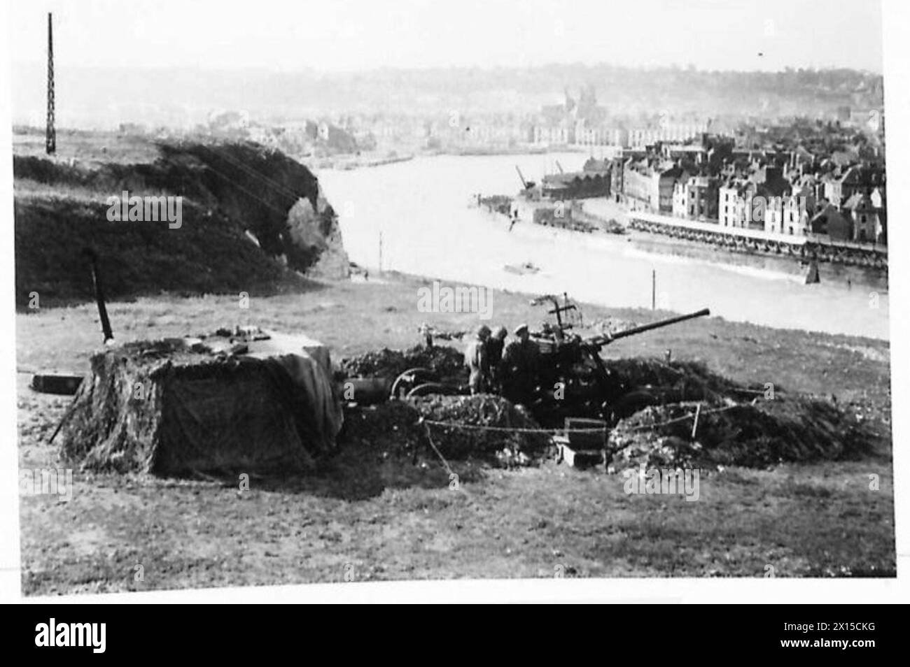 DIEPPE. - A panoramic view of the entrance to Dieppe Harbour from ...