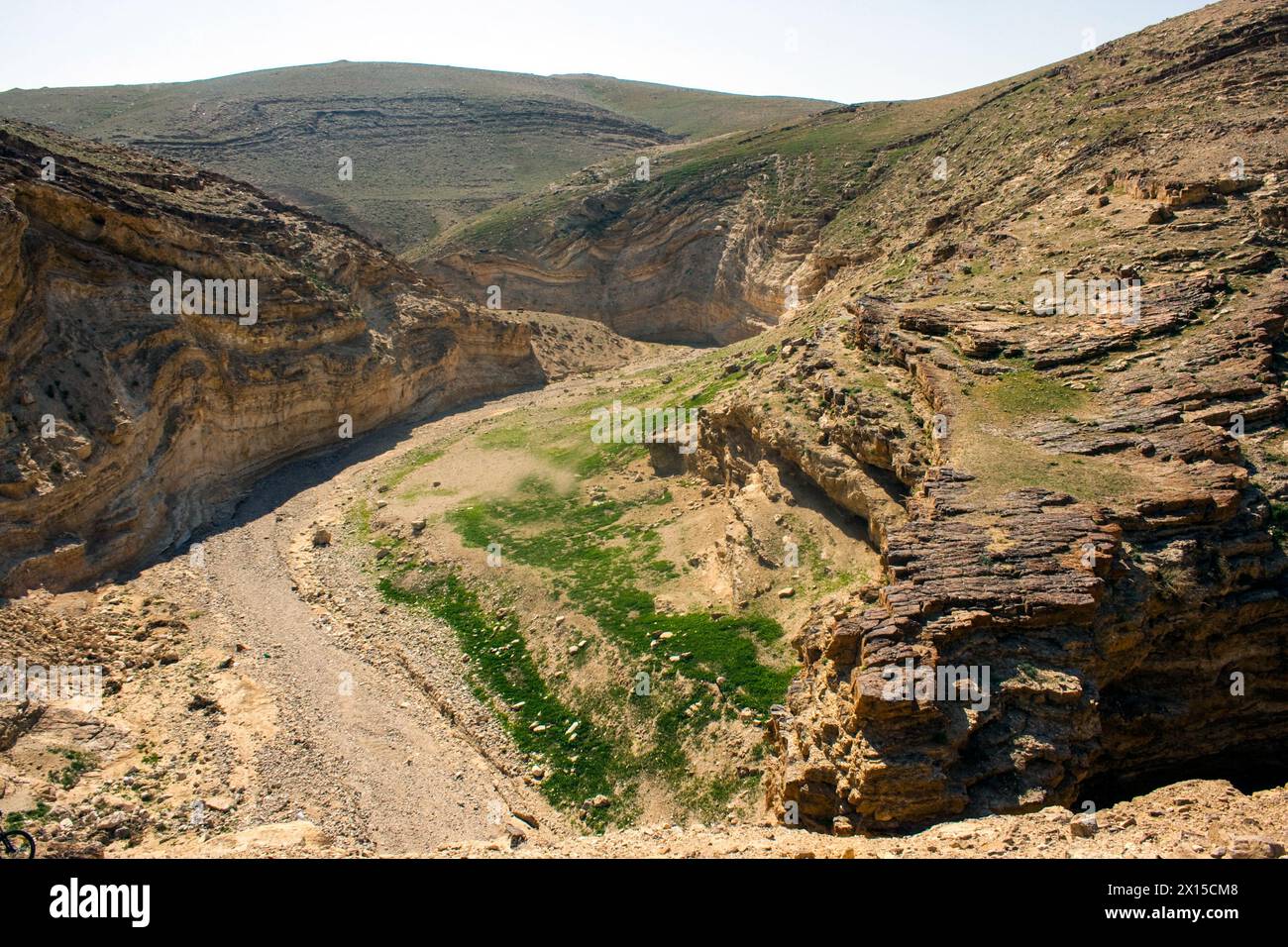 Wadi landscape in the Judean desert Nahal Dergot Stock Photo - Alamy