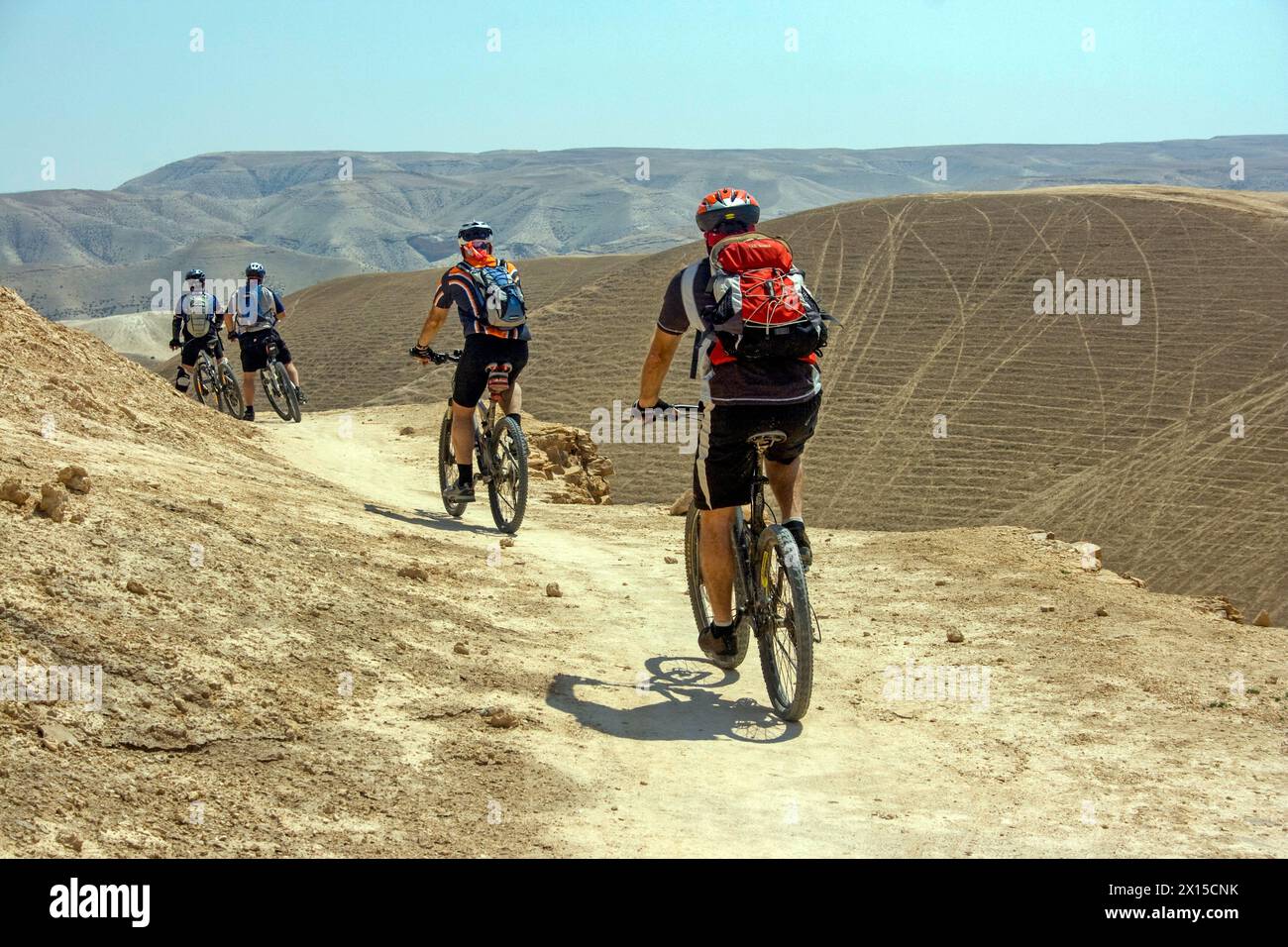 Mountain bike trip in the Judean Desert, Israel Stock Photo - Alamy