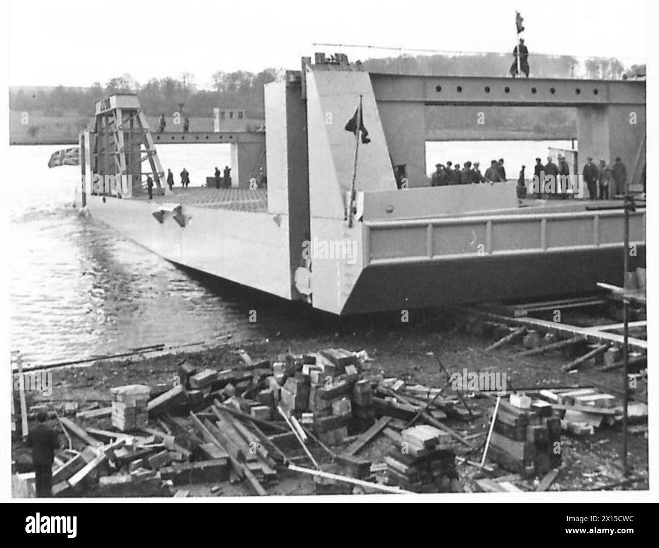 Launch of pontoon Cut Out Stock Images & Pictures - Alamy