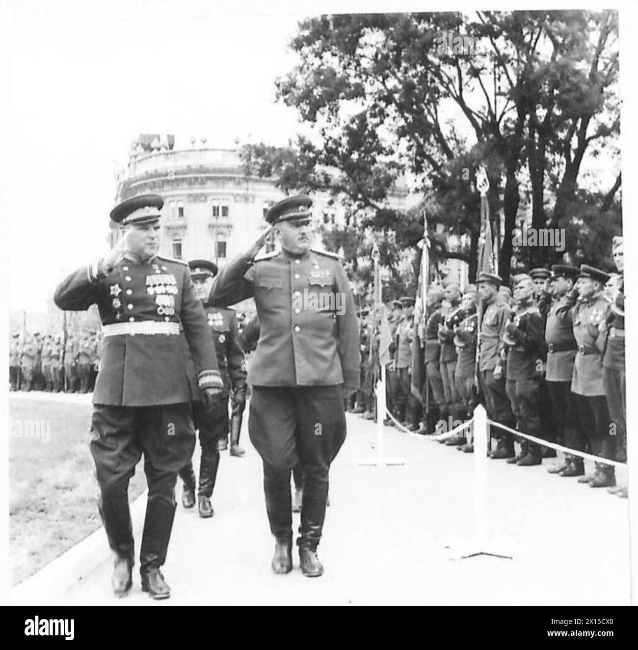 Generals Rybalnienko and Petrov, Deputy to Field Marshal Koniev, take ...