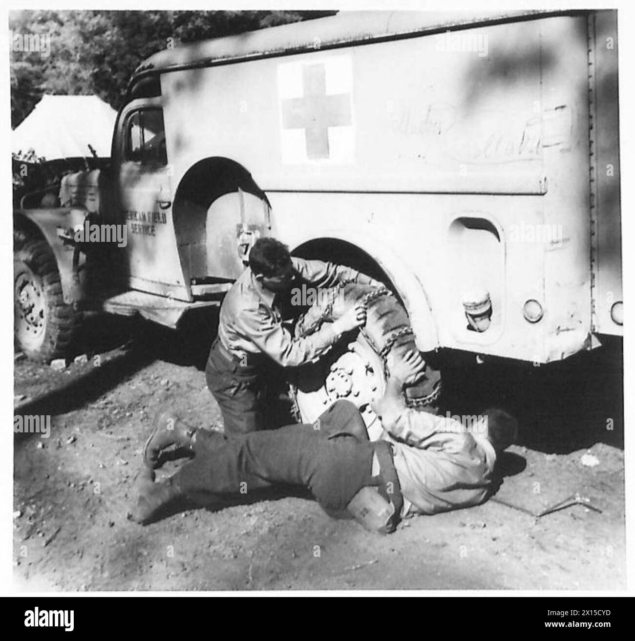 American field service personnel Cut Out Stock Images & Pictures - Alamy
