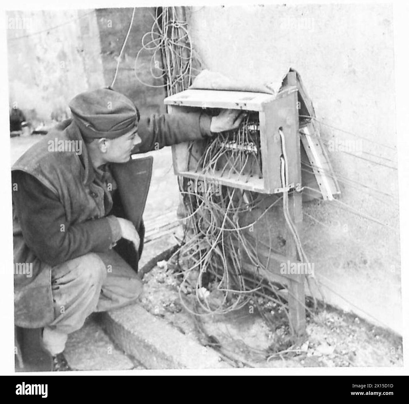 Army switchboard Black and White Stock Photos & Images - Alamy