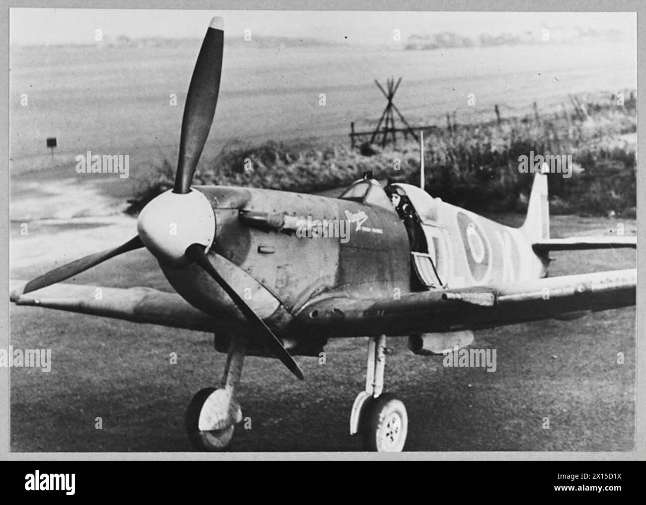 A Spitfire aircraft, designated CH.8334, operates with the Royal Air ...
