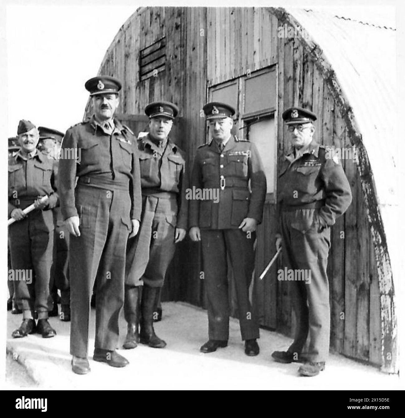 Lieut. General Hoos, Major General W.C. Hartgill, and Major General E.M ...