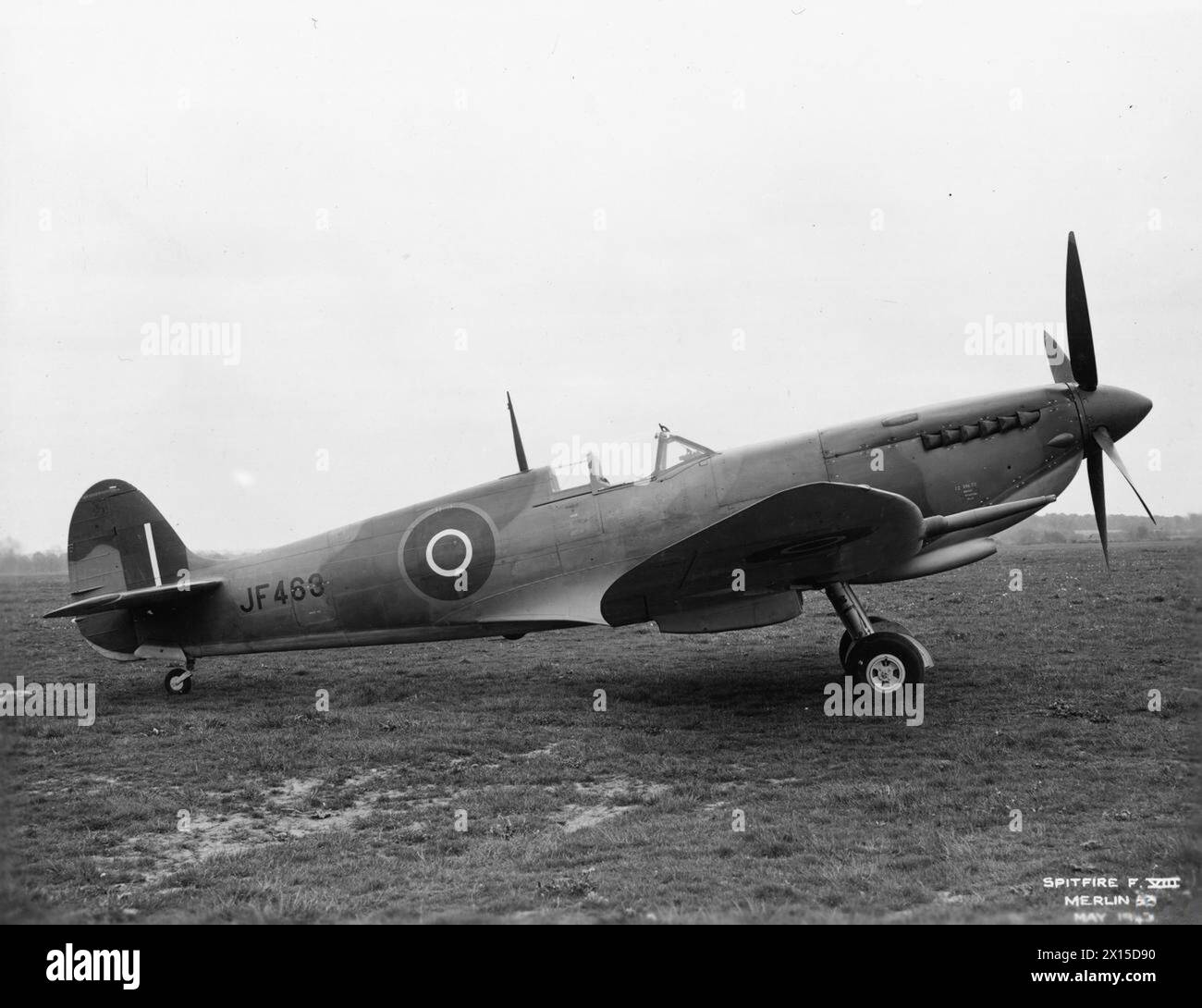 Spitfire F Mark VIII, JF463, an early production model assembled by ...