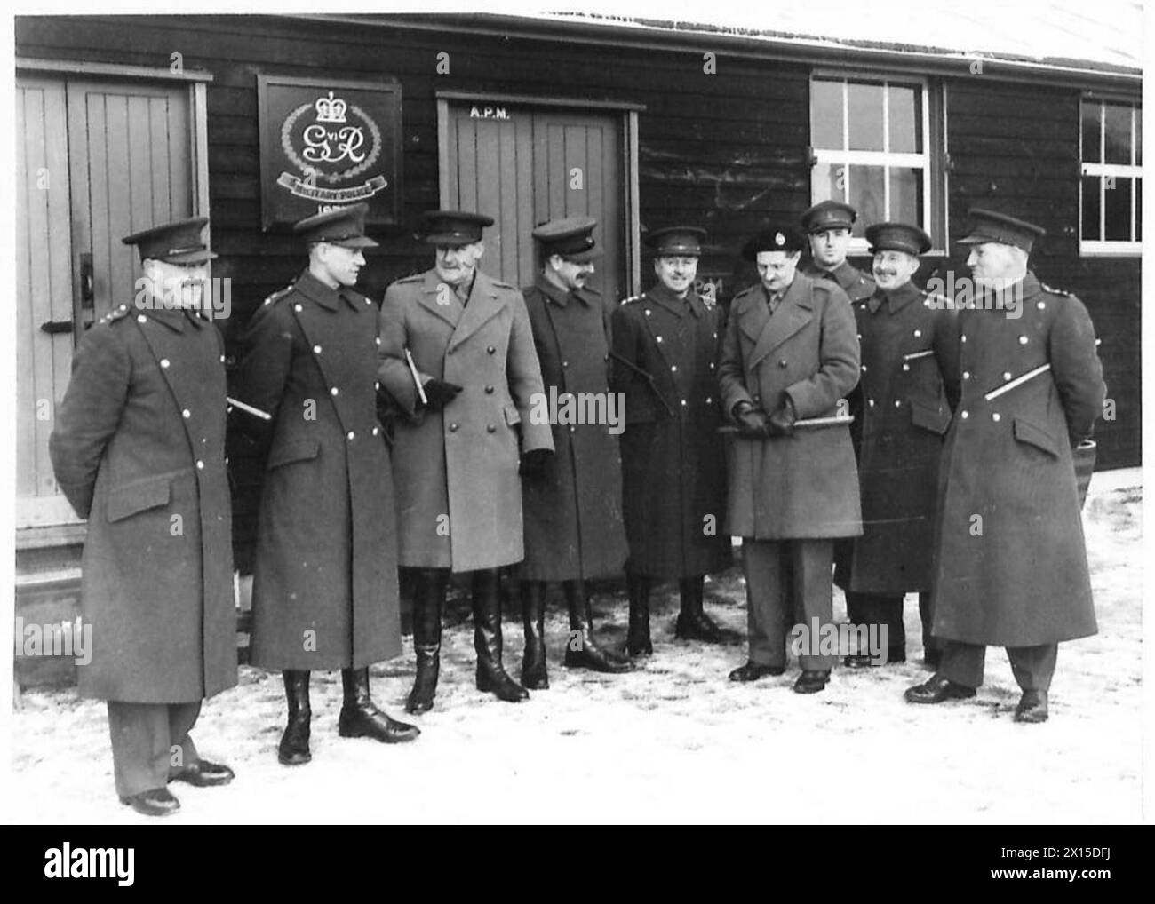 CORPS OF MILITARY POLICE - A group of the Corps Officers outside the A ...