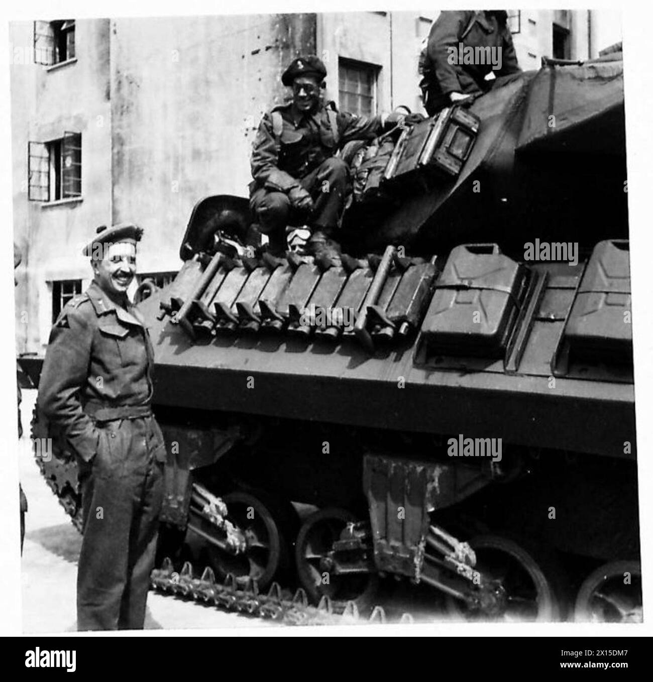 Sherman tank british Black and White Stock Photos & Images - Alamy
