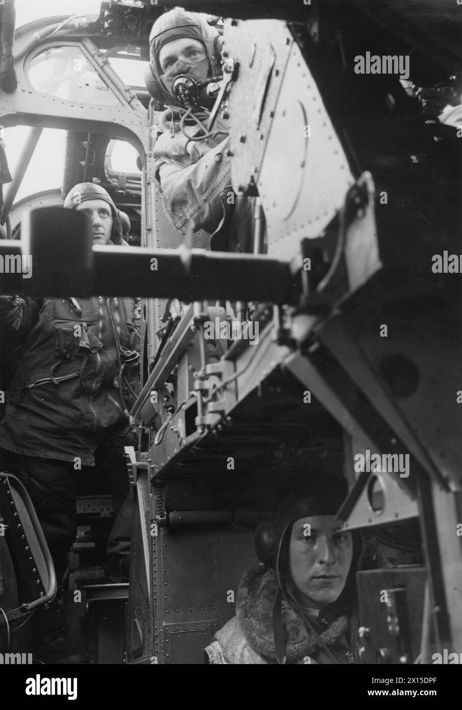 RAF BOMBER COMMAND - The pilot, flight engineer and wireless operator ...